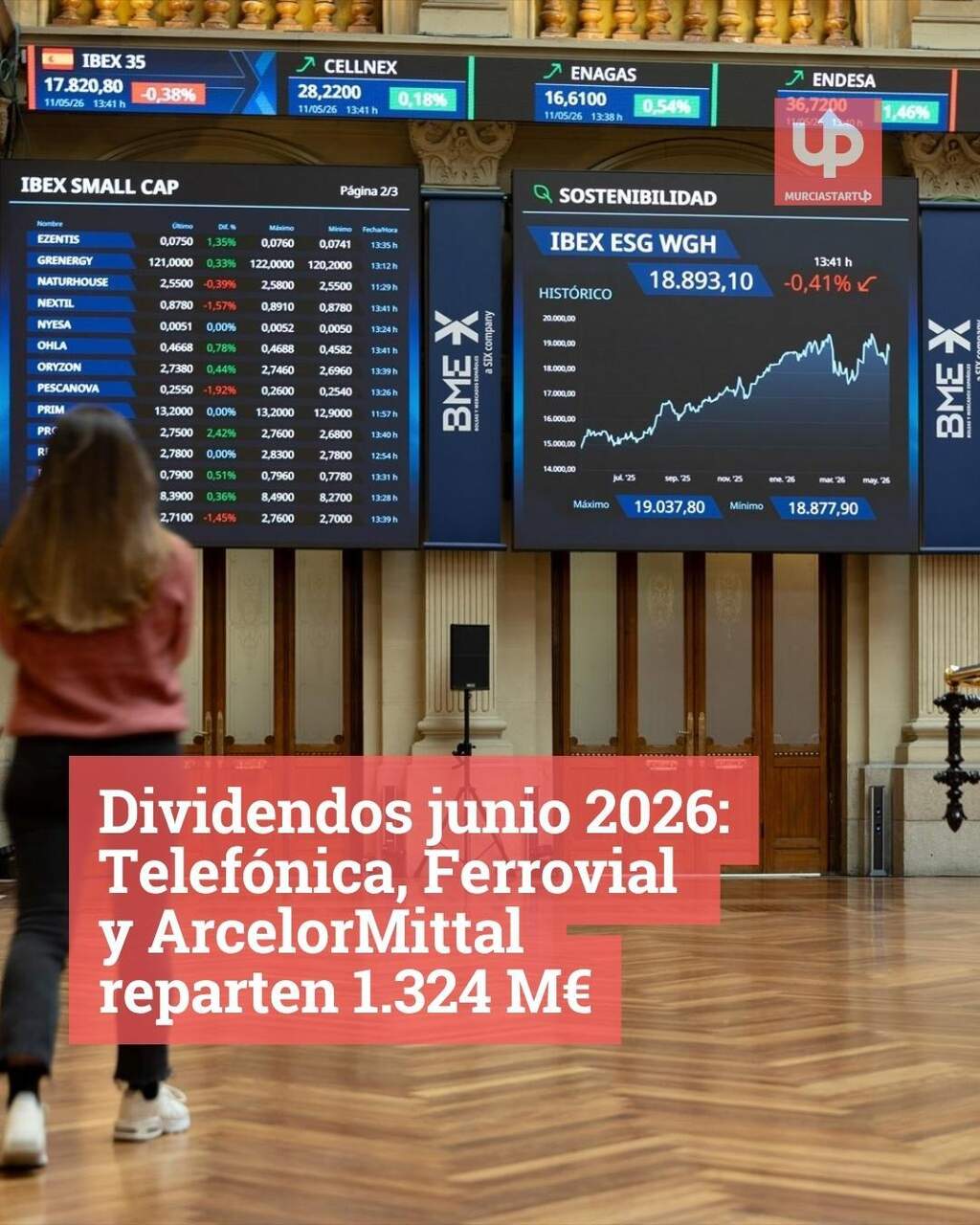 Dividendos junio 2026: Telefónica, Ferrovial y ArcelorMittal reparten 1 ...